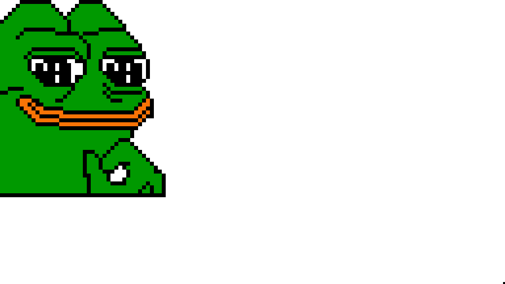 Pixilart - Pepe in deep thought by Anonymous