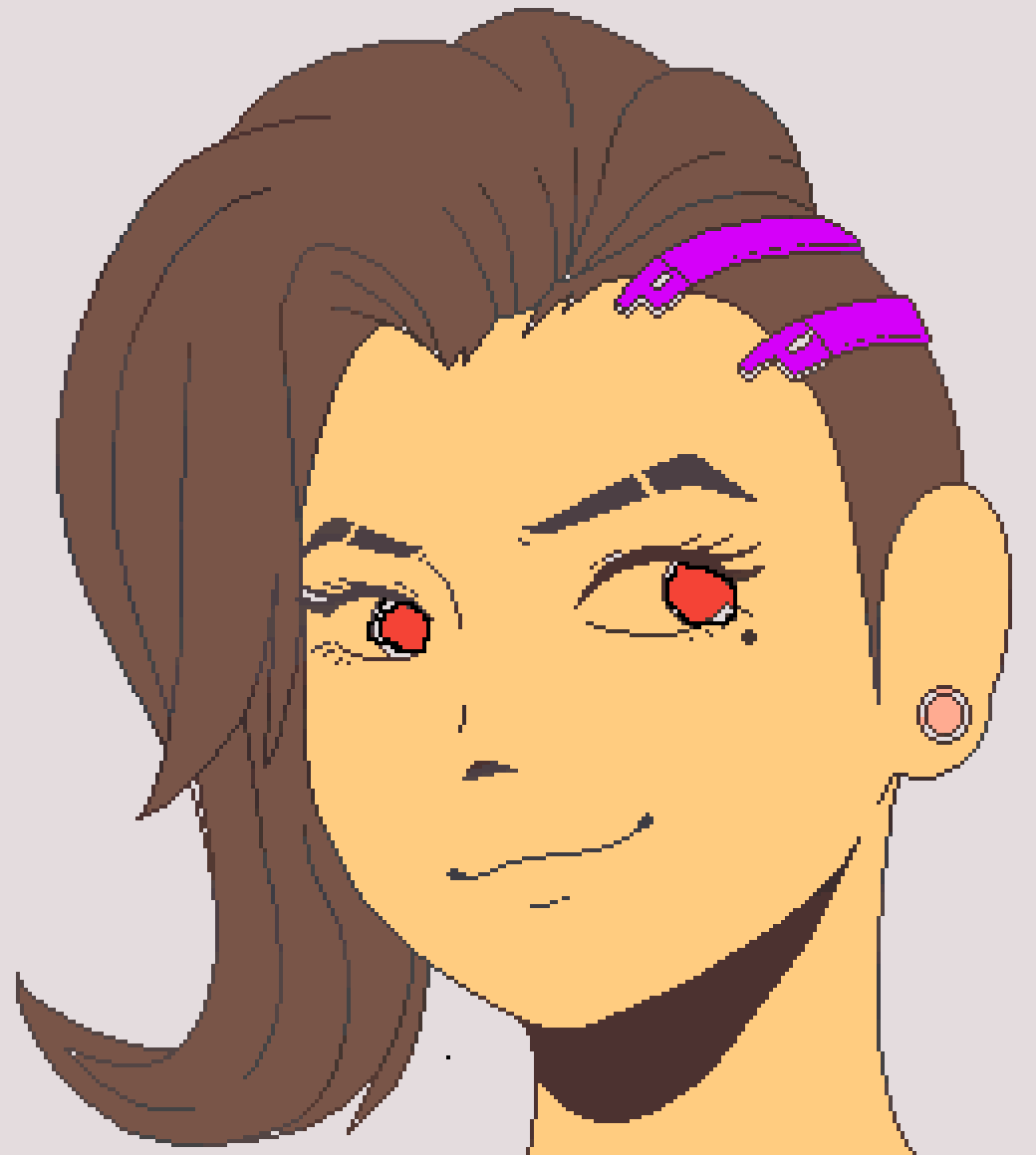 Editing Sombra from overwatch - Free online pixel art drawing tool ...