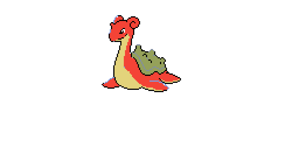 Pixilart - red lapras by ThePokedex