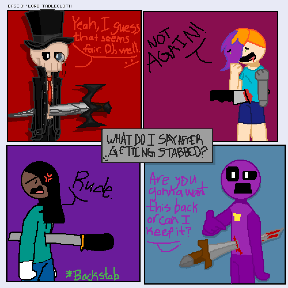 Pixilart - getting stabbed by noname25