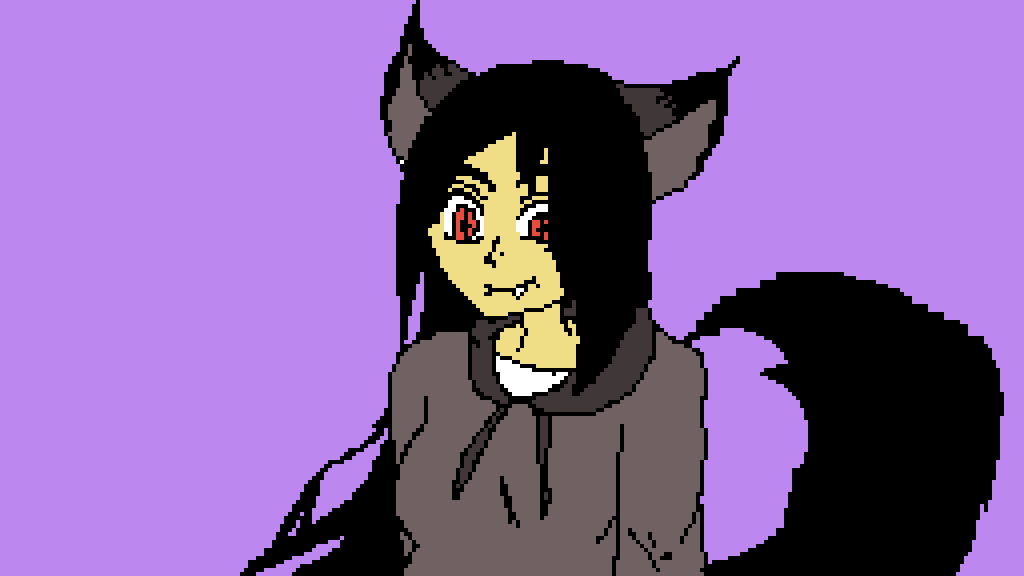 Pixilart - wolf/cat girl by JordynDraws2003