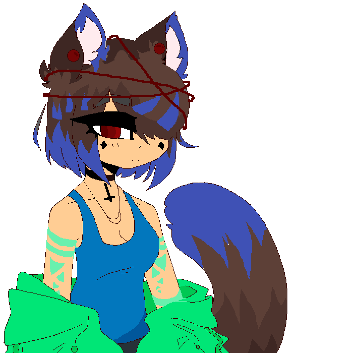 Pixilart - drake as a cat girl by yashluvart1245