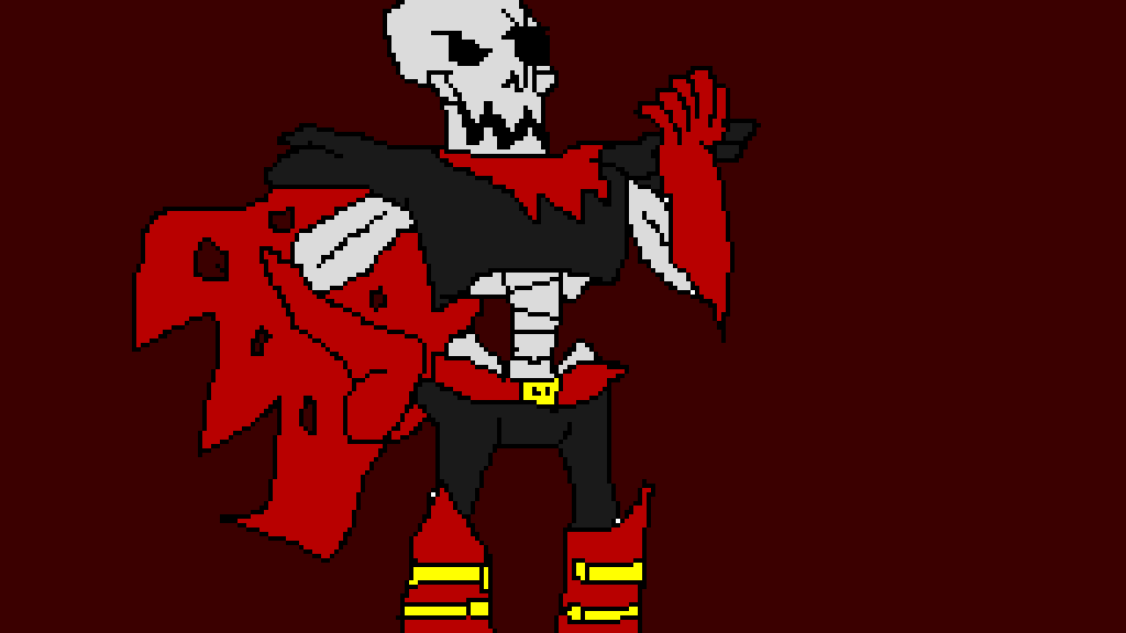 Pixilart - Underfell! Papyrus by TacitYapper9