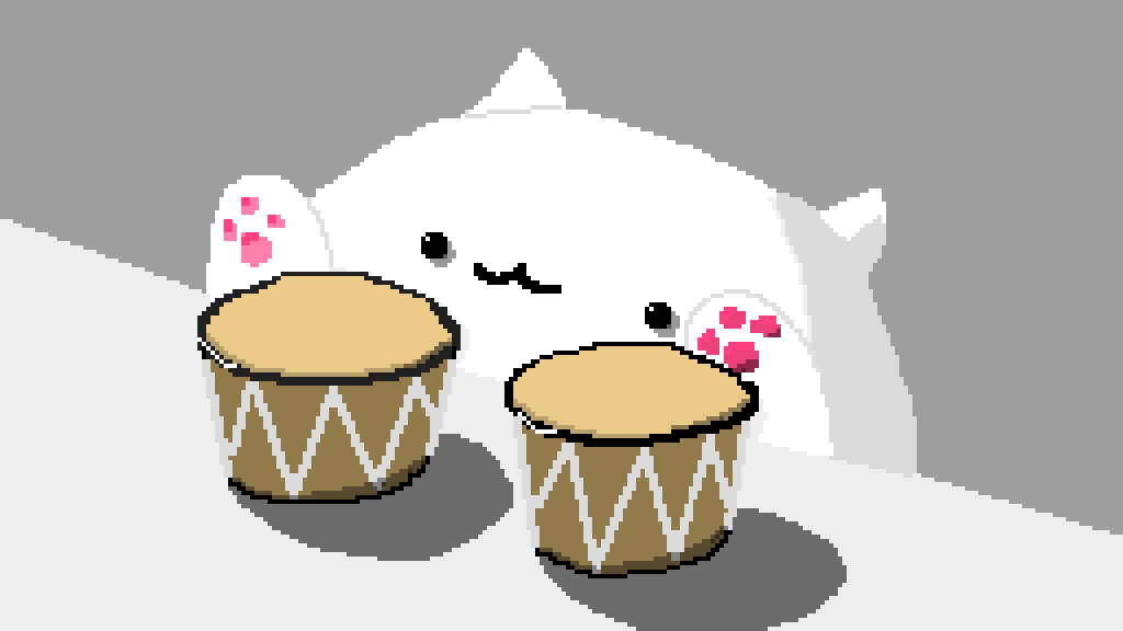 Pixilart - Bongo the Cat by HRZ
