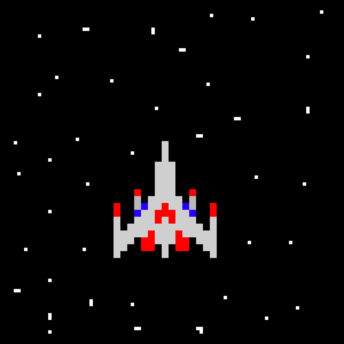 Edición Galaga ship - Herramienta gratuita de dibujo en línea de pixel ...