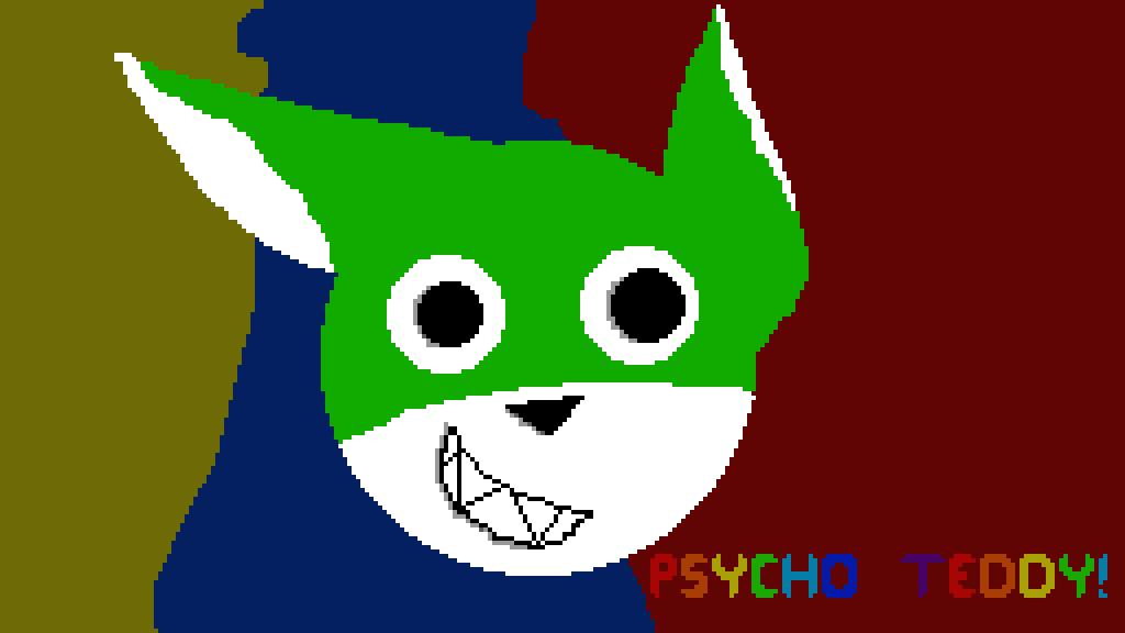 Pixilart - Psycho Teddy by Anonymous