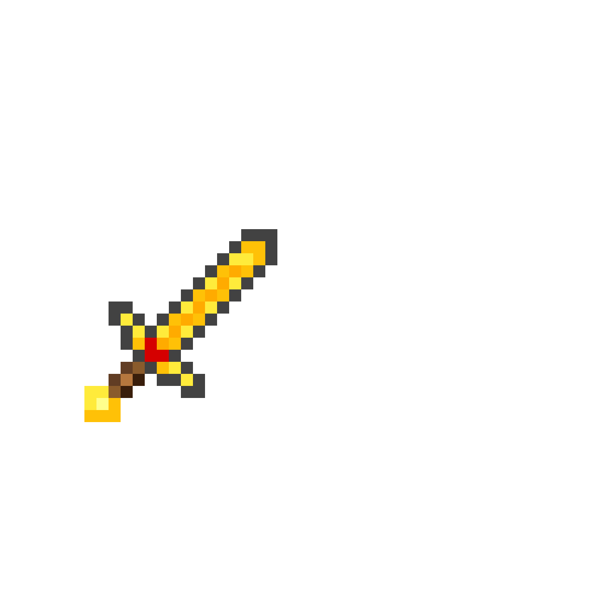 Pixilart - Gold Broadsword by HiLucasHereDraw
