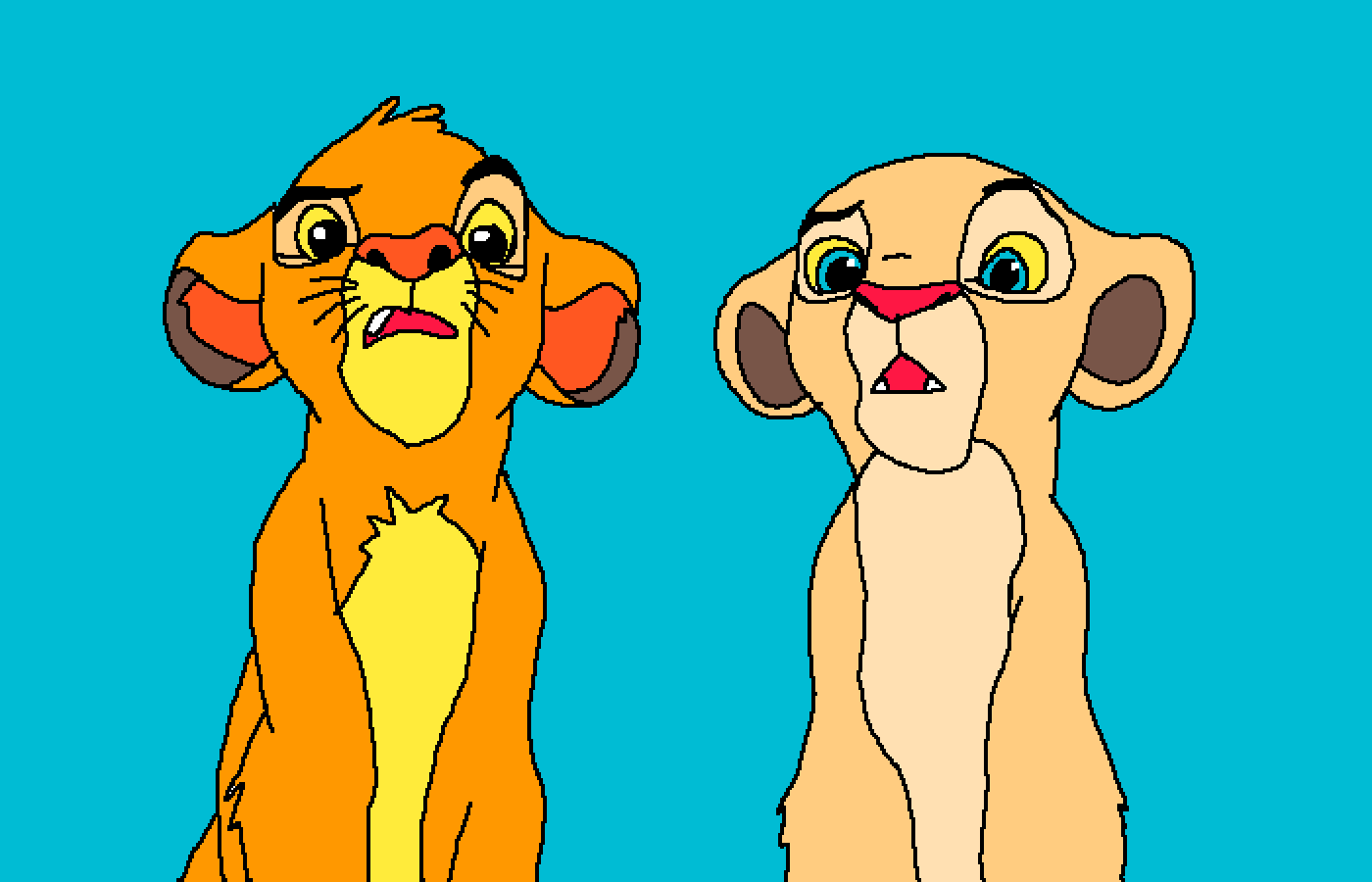 Simba Cub Base By Rickymansonic 🦁 | Male Grid Cub Adoptables ⚠⚠