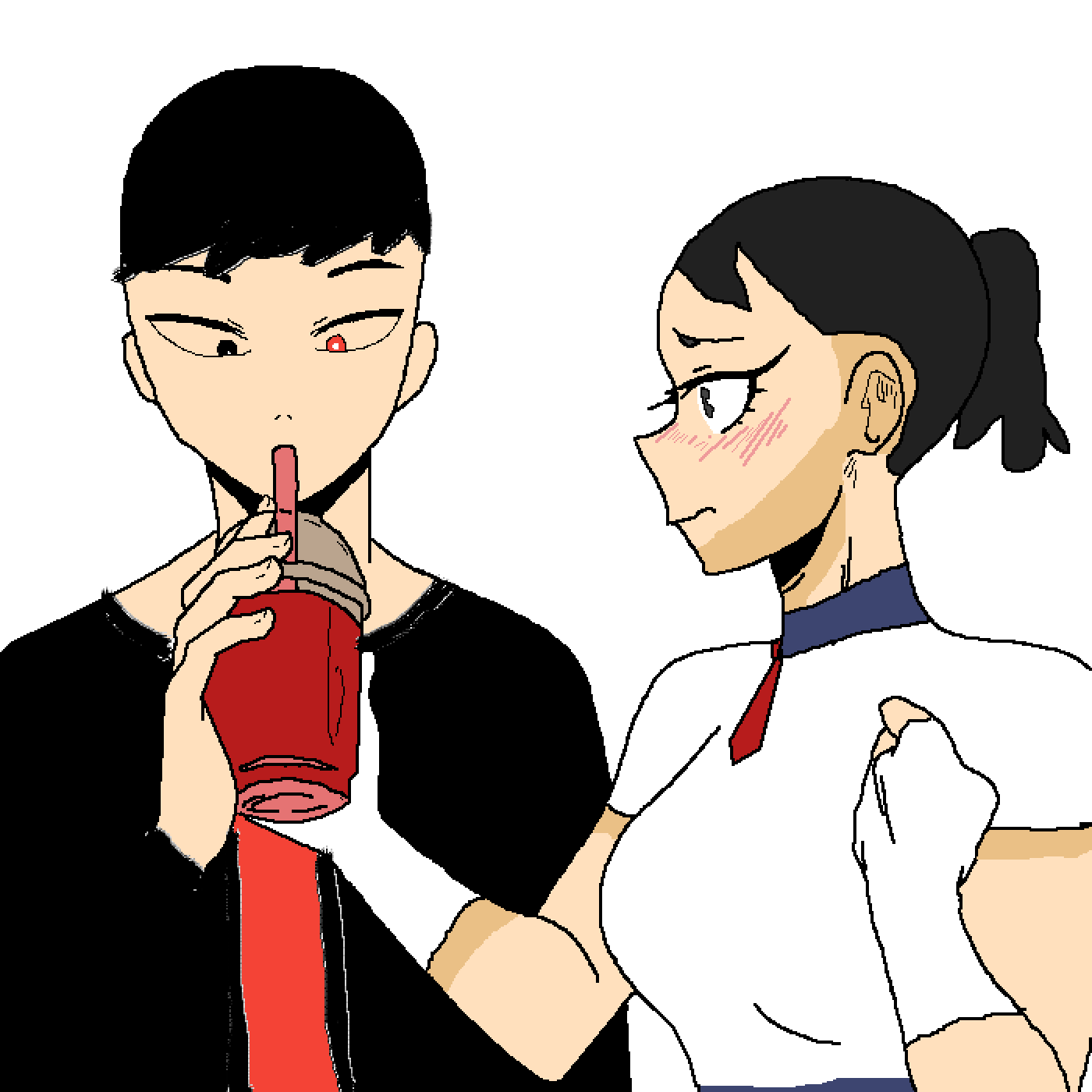 Editing Ayano Aishi - Free online pixel art drawing tool - Pixilart