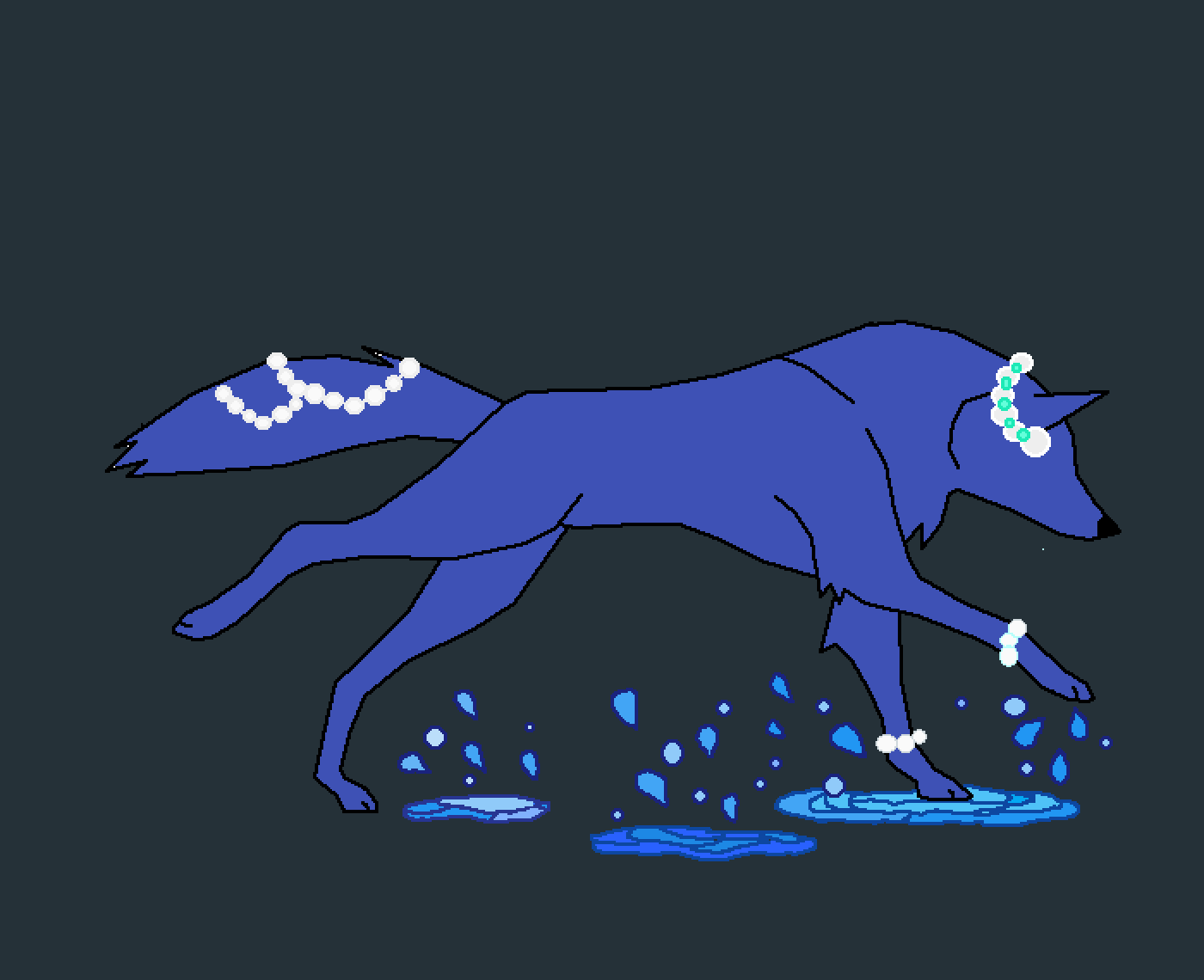 Pixilart - Water Wolf by Lady-Mipha