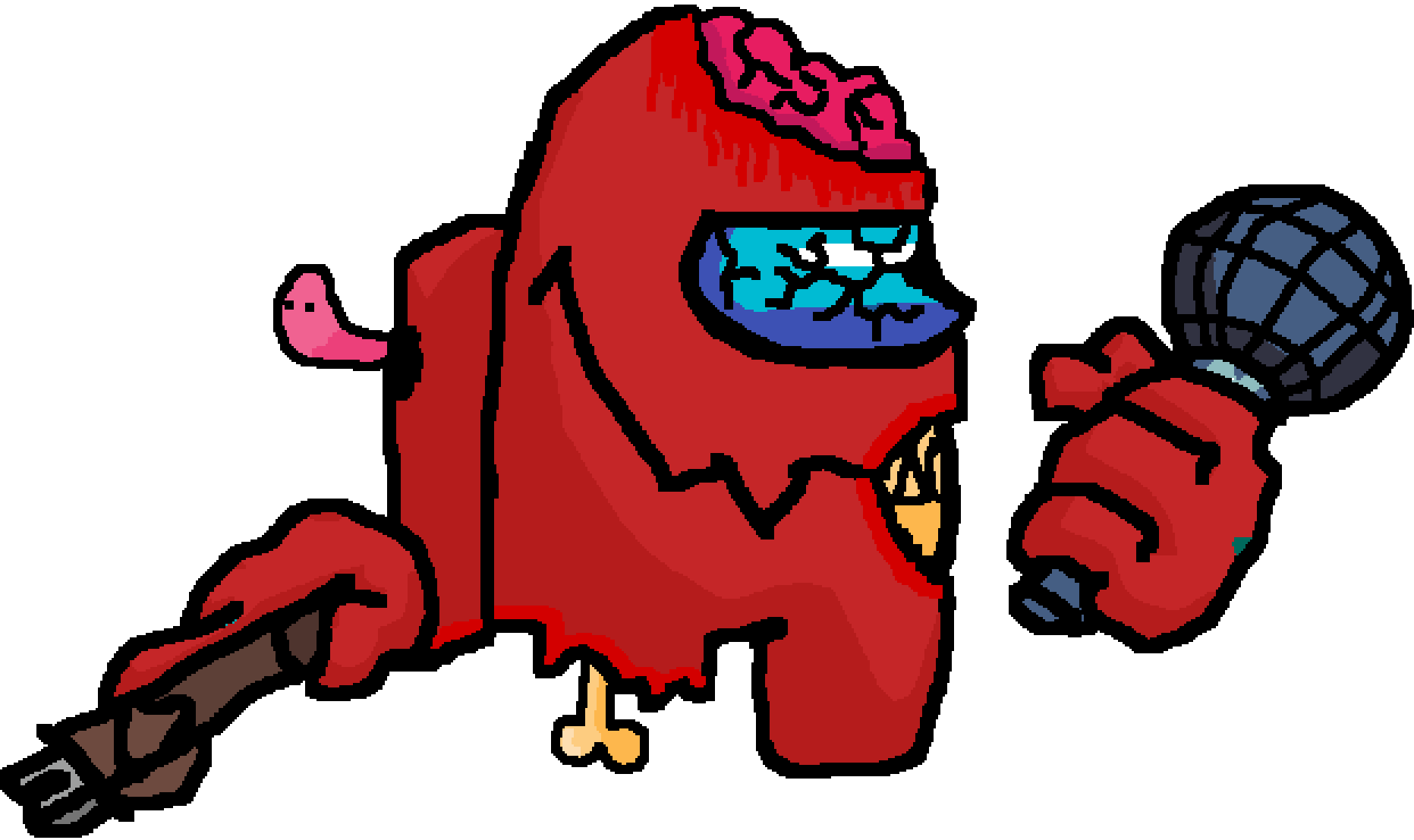 Pixilart - zombie impostor base fnf by Tchobao