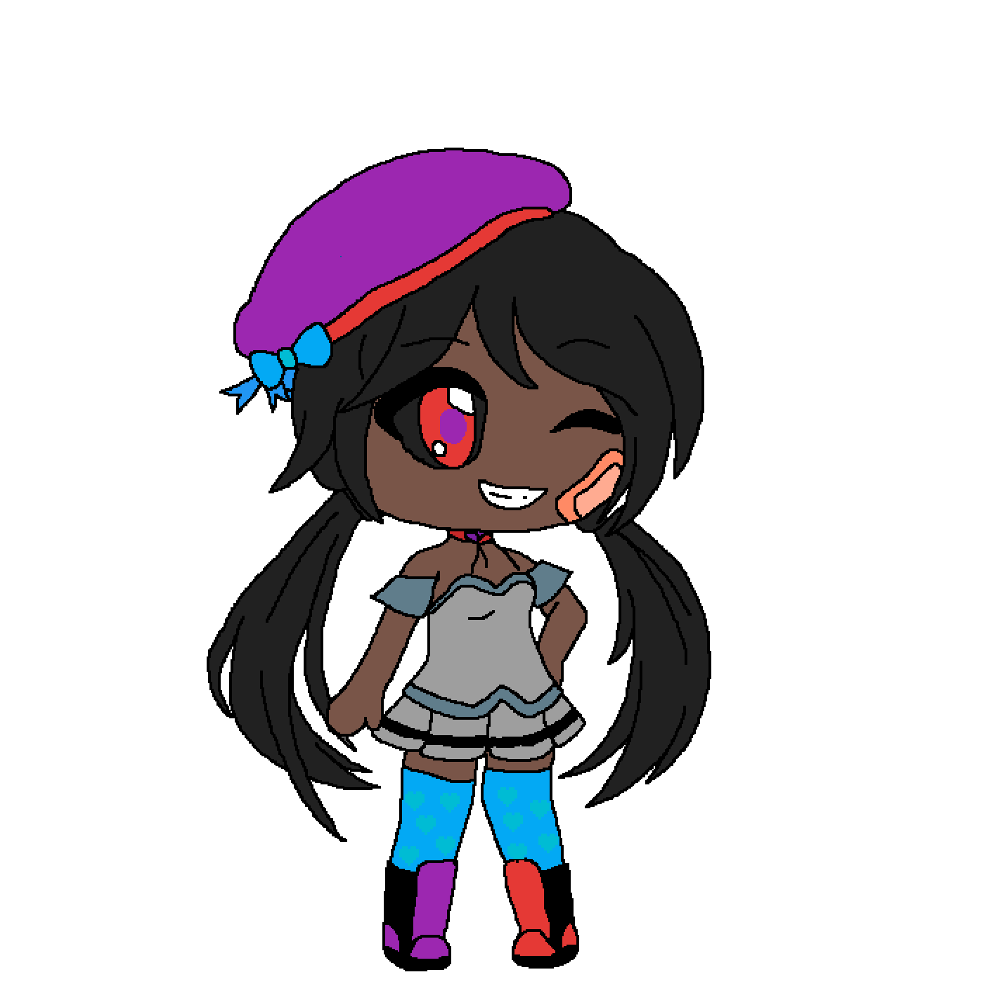 Editing Gacha Life - Free online pixel art drawing tool - Pixilart