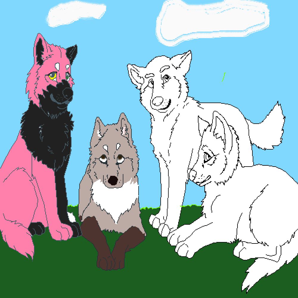 Editing edit a wolf :3 - Free online pixel art drawing tool - Pixilart