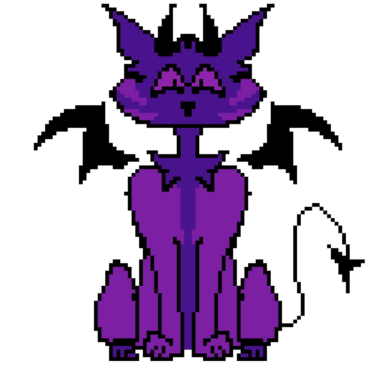 Editing Demon Feline grr - Free online pixel art drawing tool - Pixilart