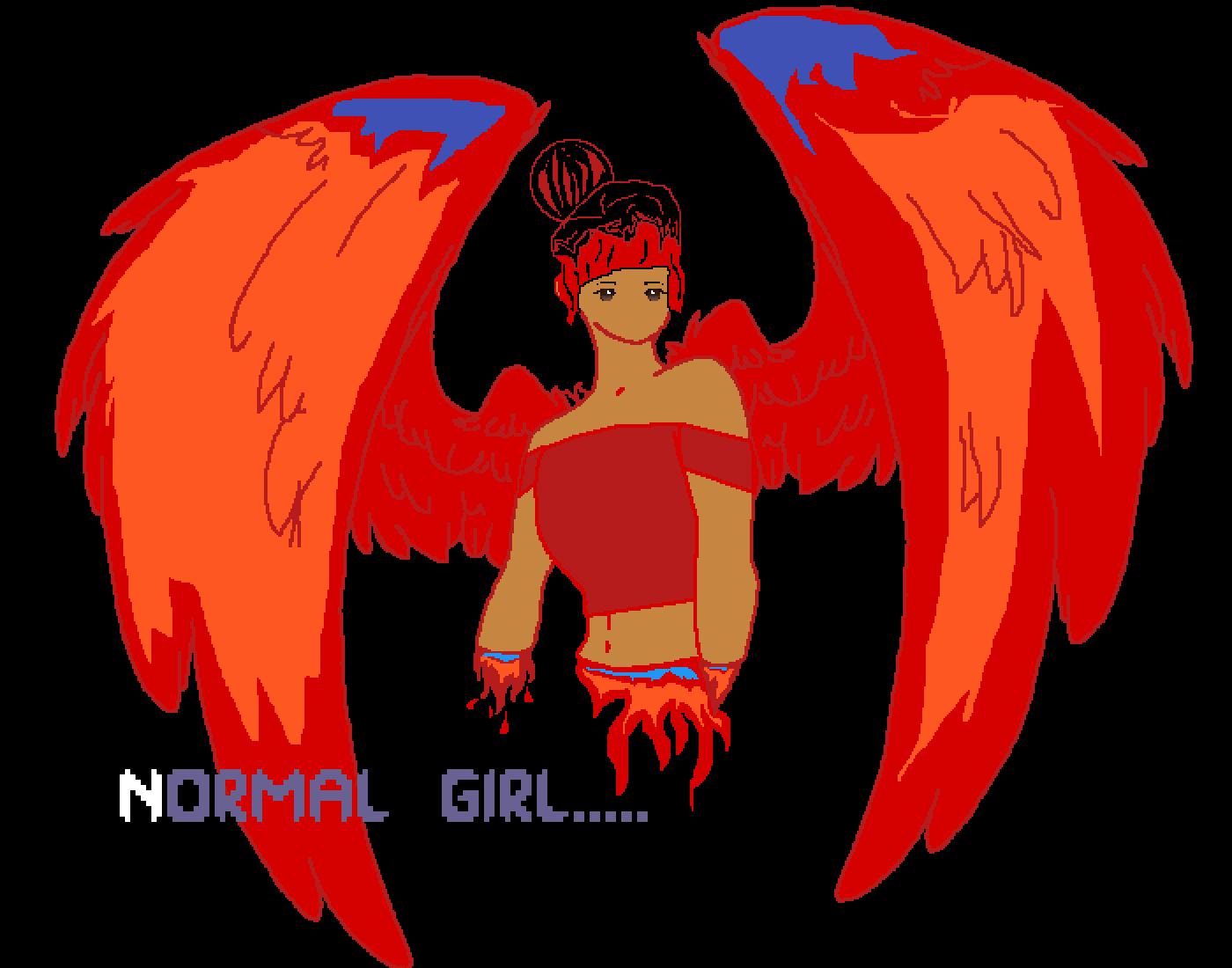 Pixilart - Fire Girl by FaelButBack