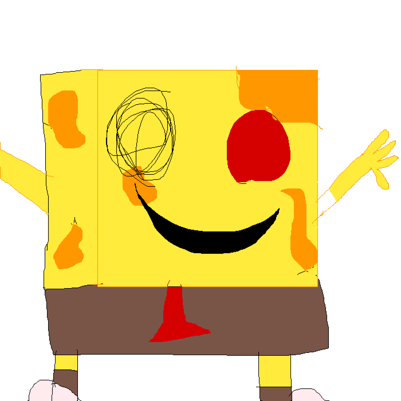 Pixilart - Evil sponge by Chloe-corgi