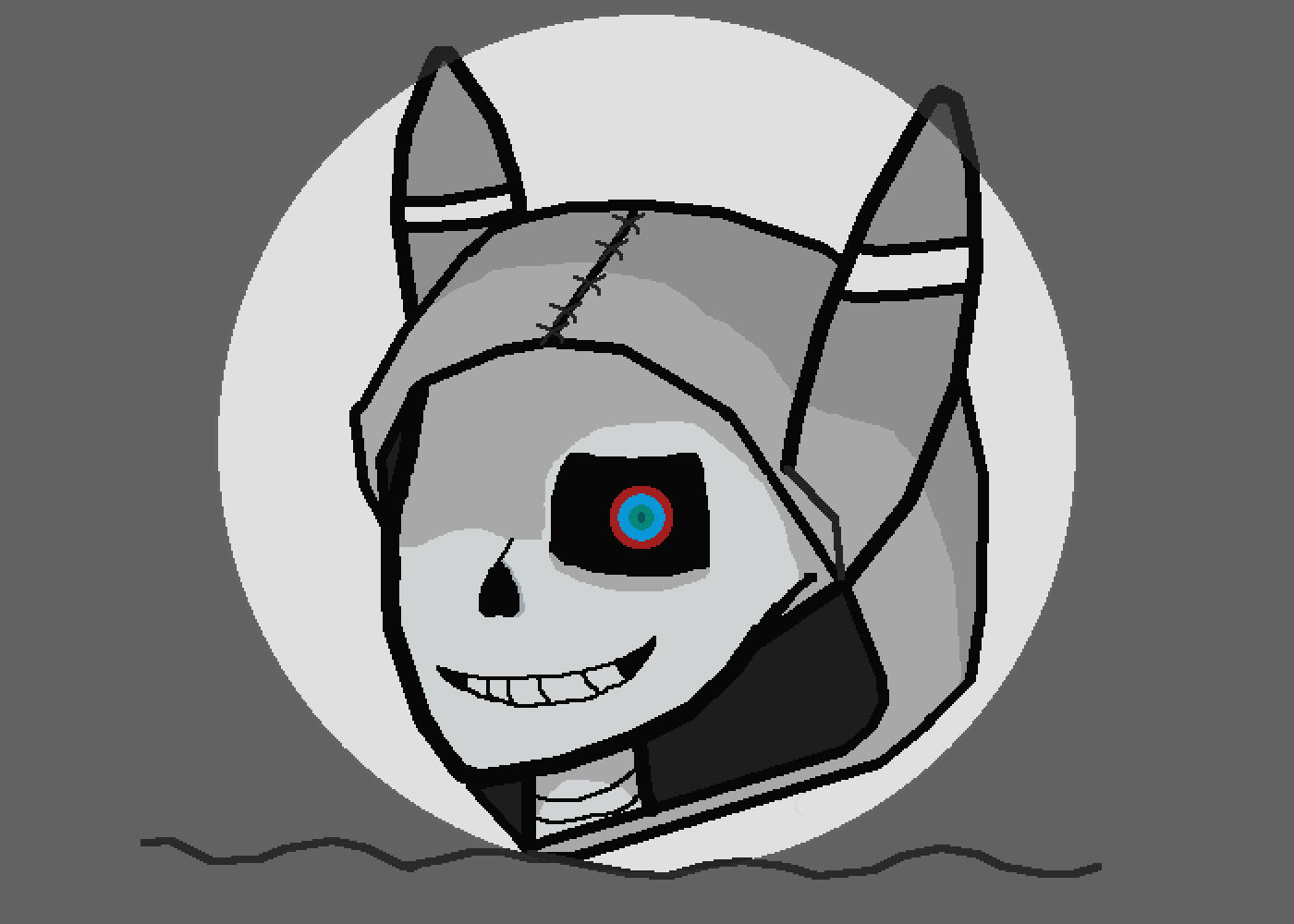 Pixilart - dust sans by sciencesan