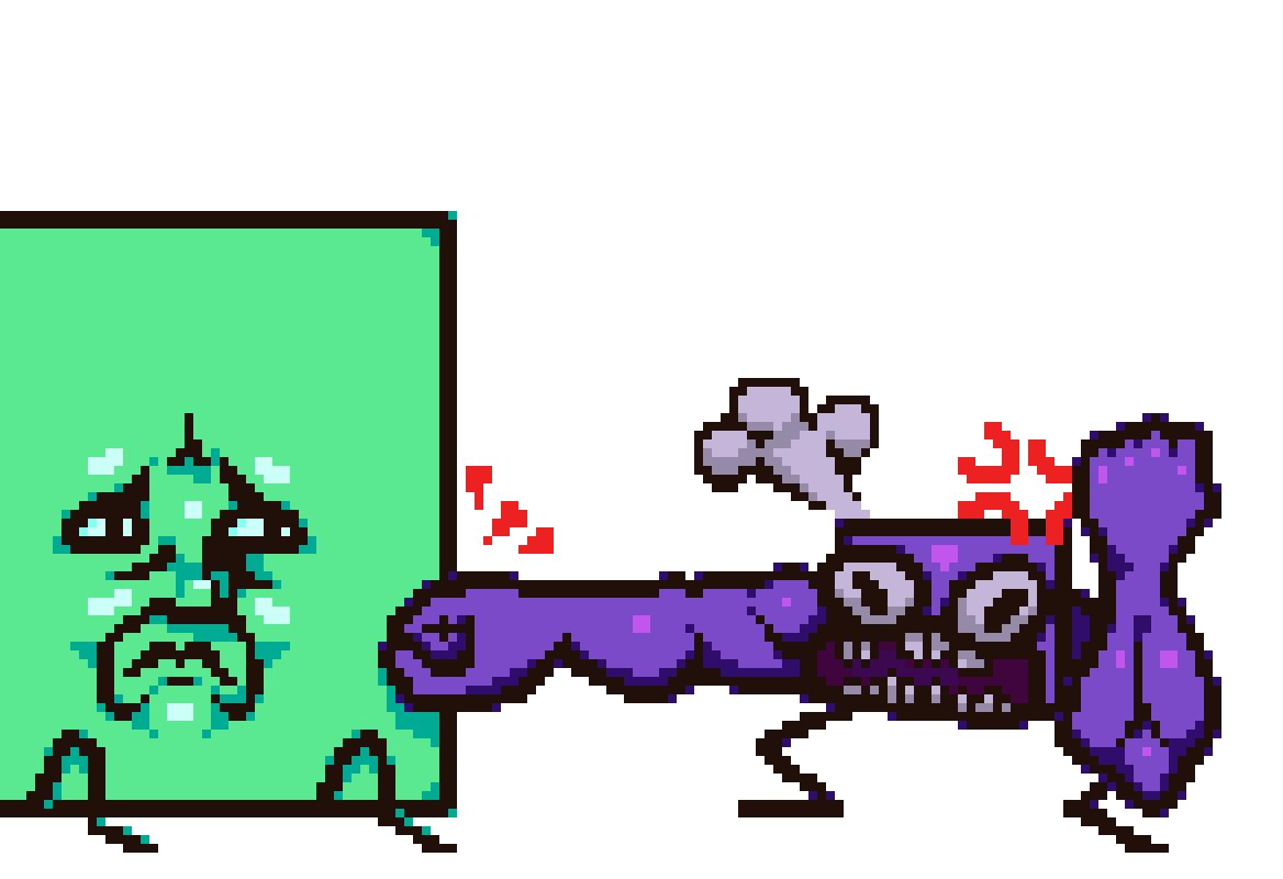 Pixilart - Square fight by Big-Godon