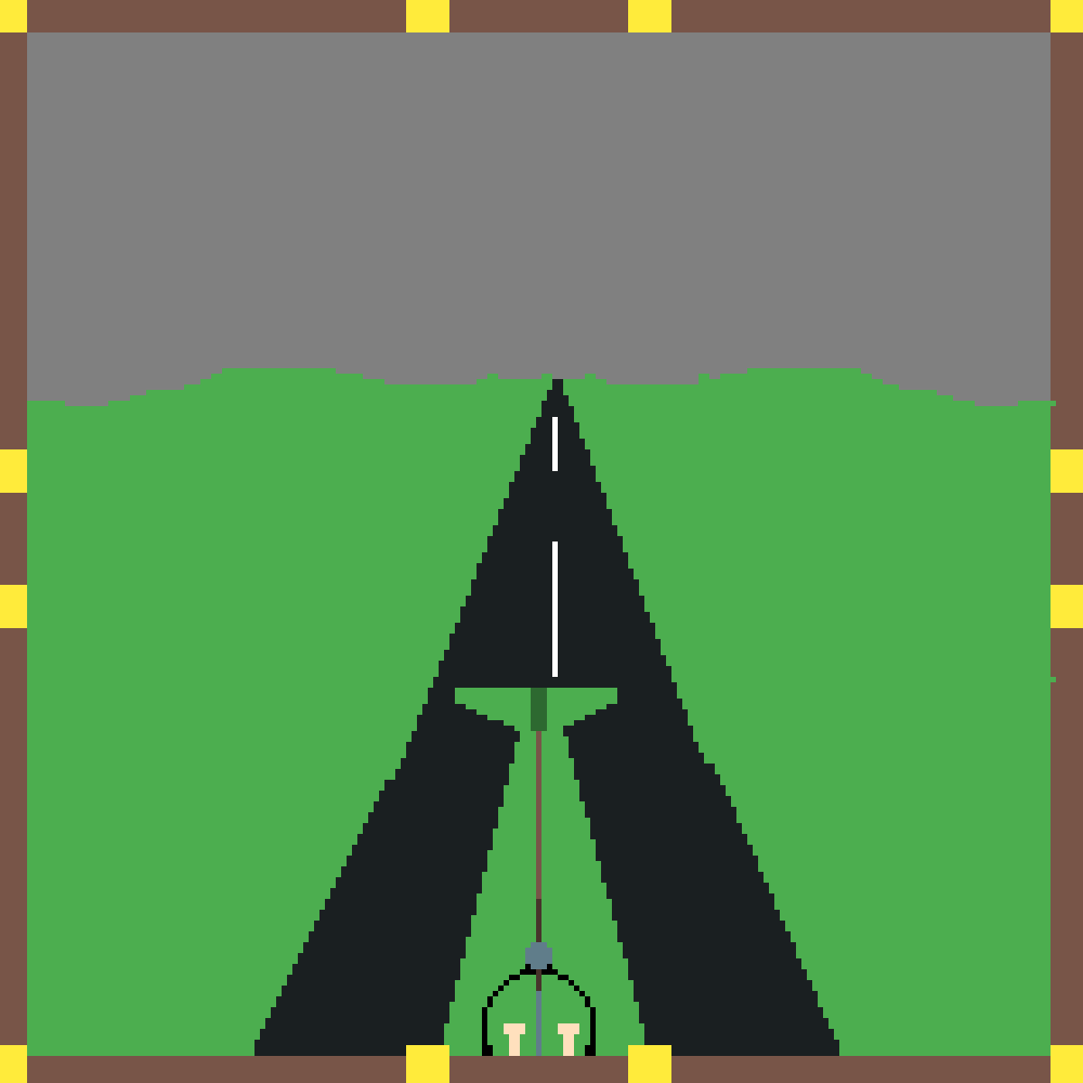 Pixilart - 2 seater biplane crashes (gunner view) by Jaguaronce
