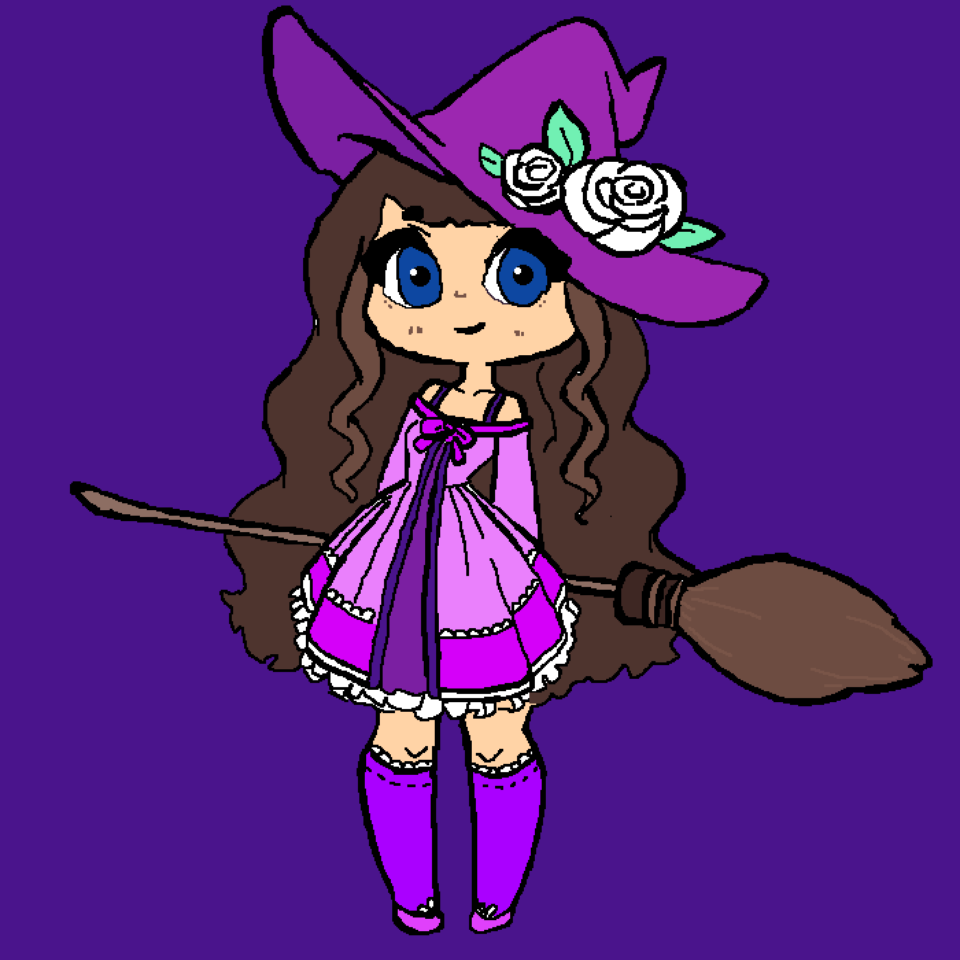 Pixilart - Lil witch girl by Froppy8794