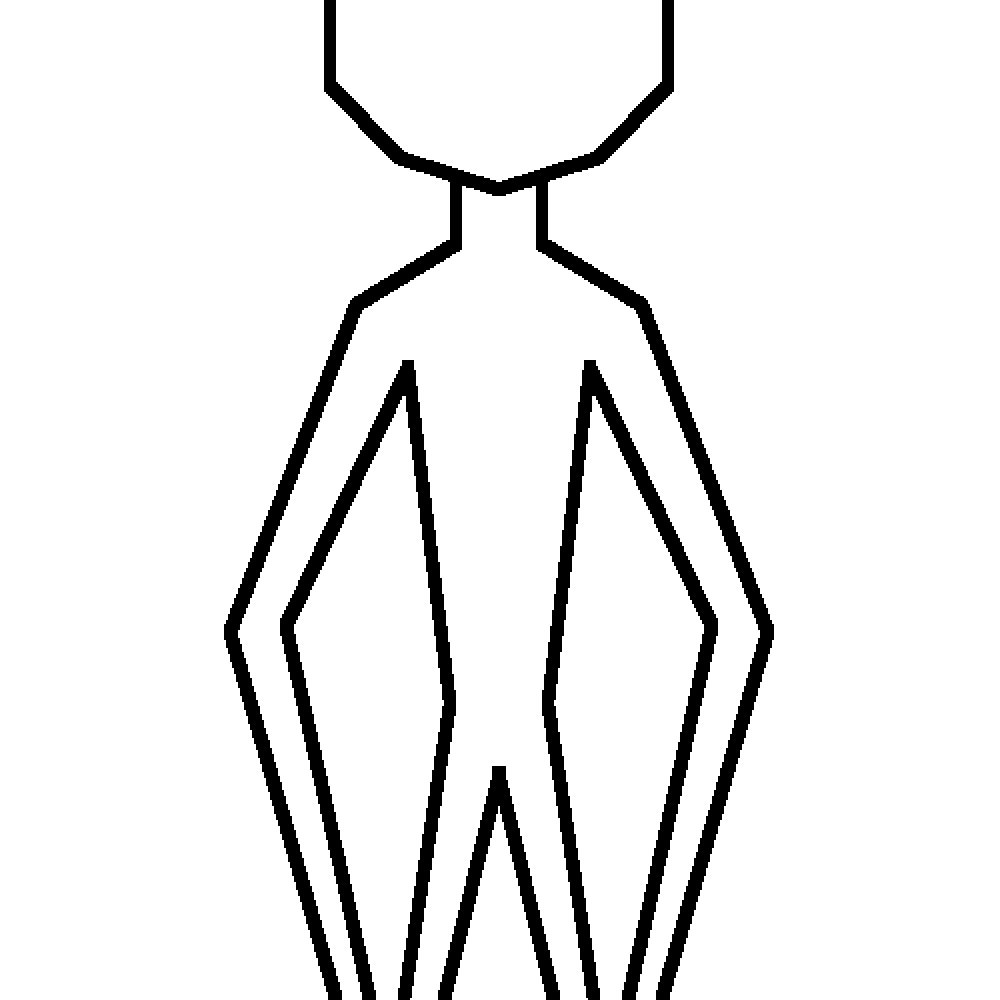 Editing Human outline - Free online pixel art drawing tool - Pixilart