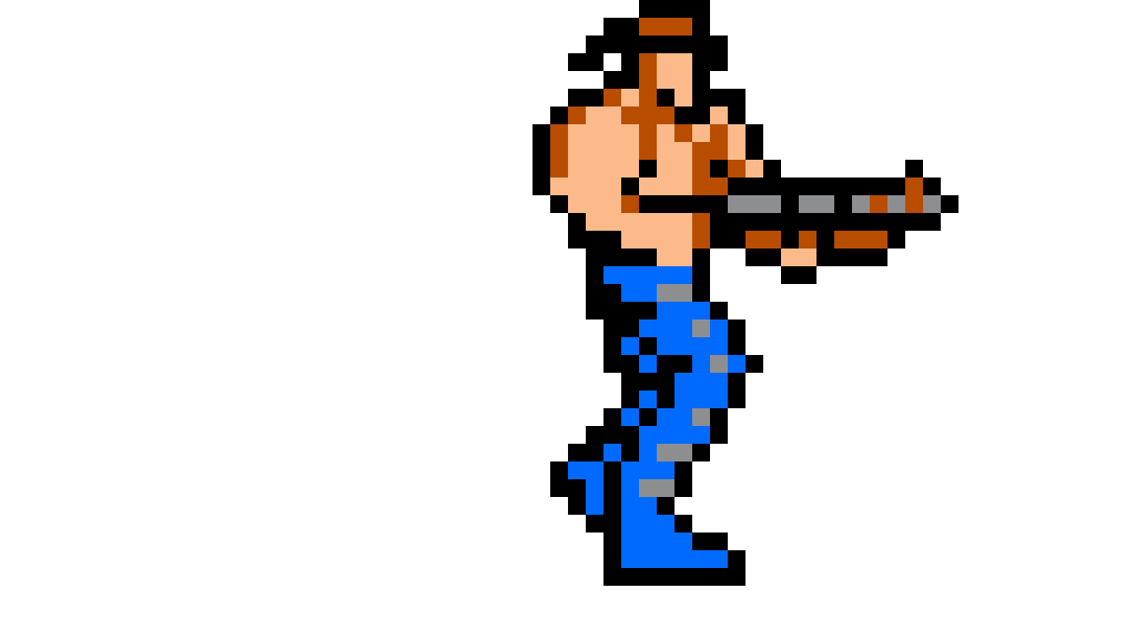 Editing Contra guy - Free online pixel art drawing tool - Pixilart