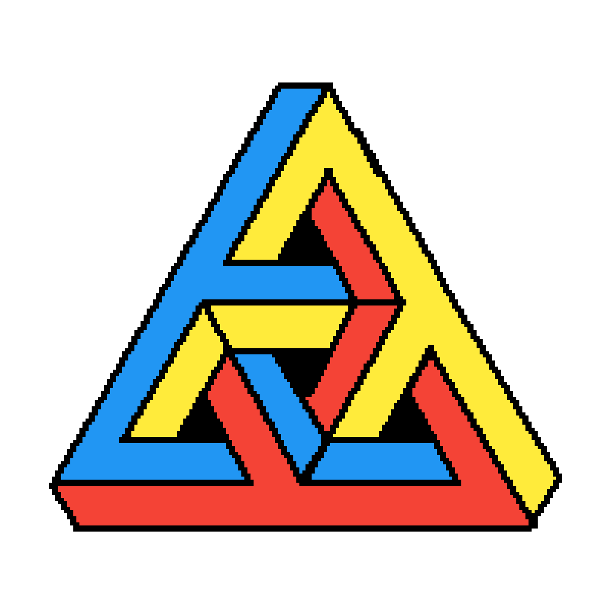 Pixilart - EPIC impossible triangle by NinjiNasir