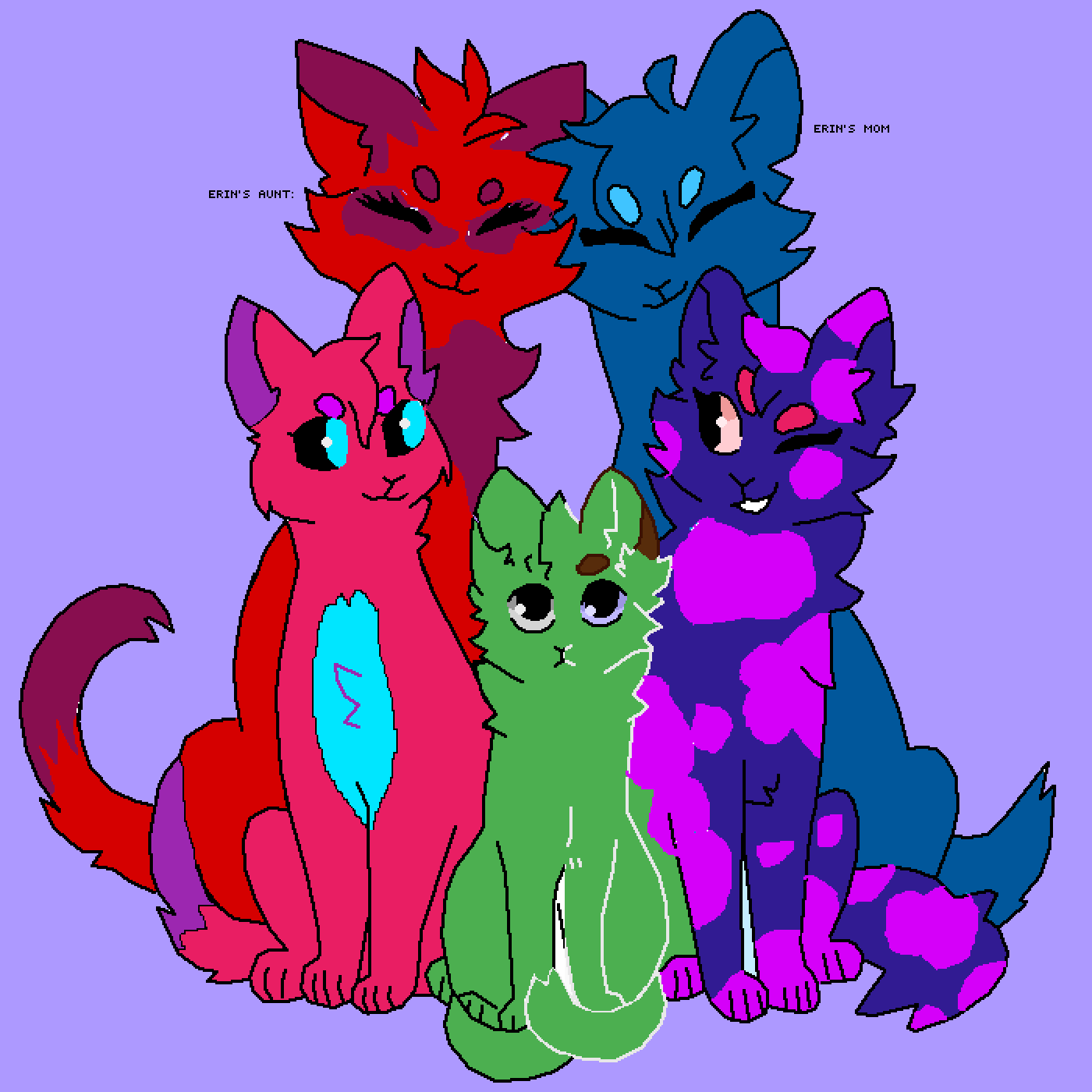 Editing warriors cats - Free online pixel art drawing tool - Pixilart