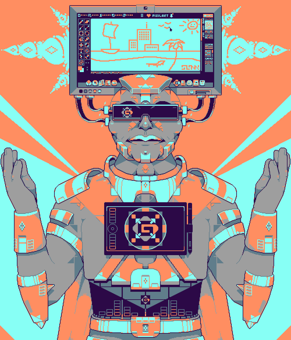 Pixilart - Captain Gaomon by Slinky