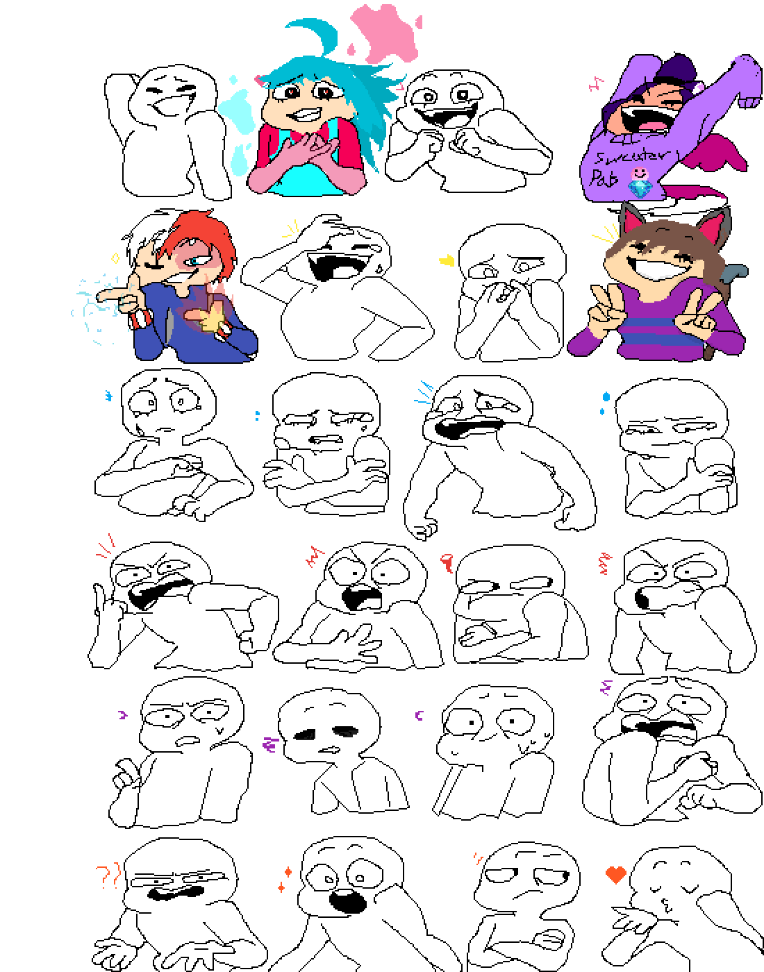 Editing mak your oun oc - Free online pixel art drawing tool - Pixilart