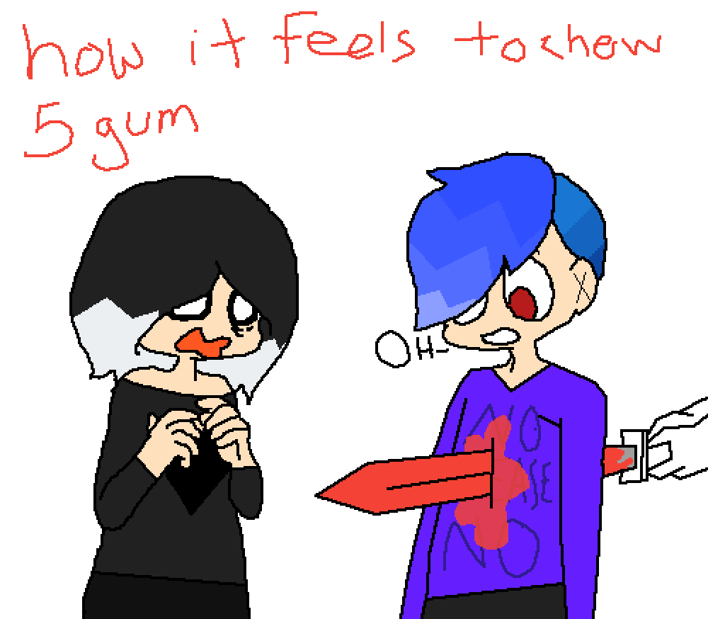 Editing HOW IT FEELS TO CHEW 5 GUM - Free online pixel art drawing tool ...