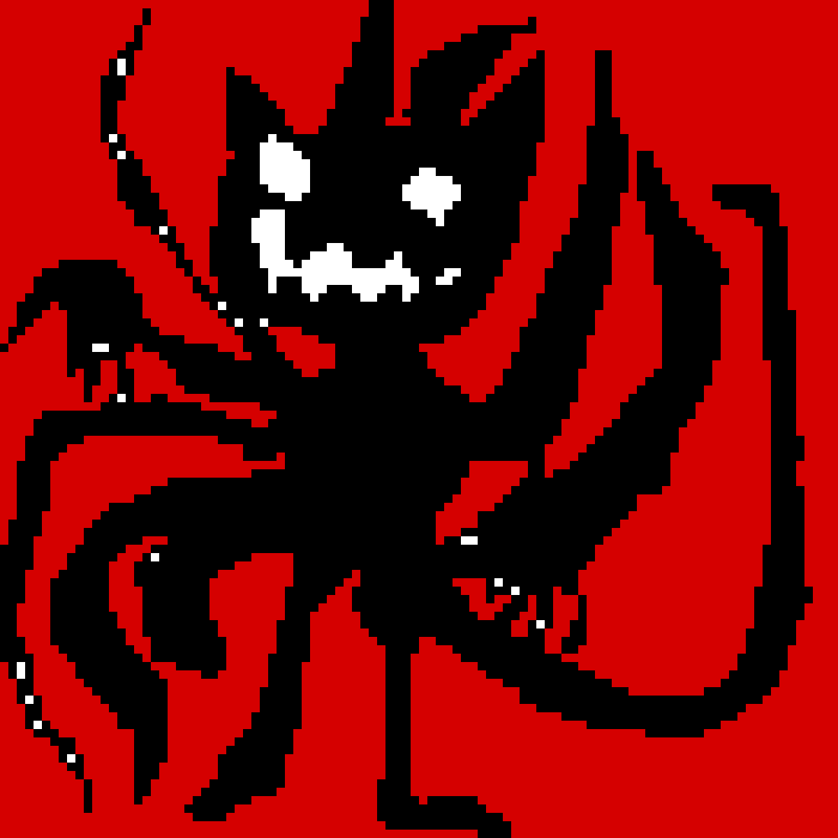 Pixilart - nine tails human form by drother49