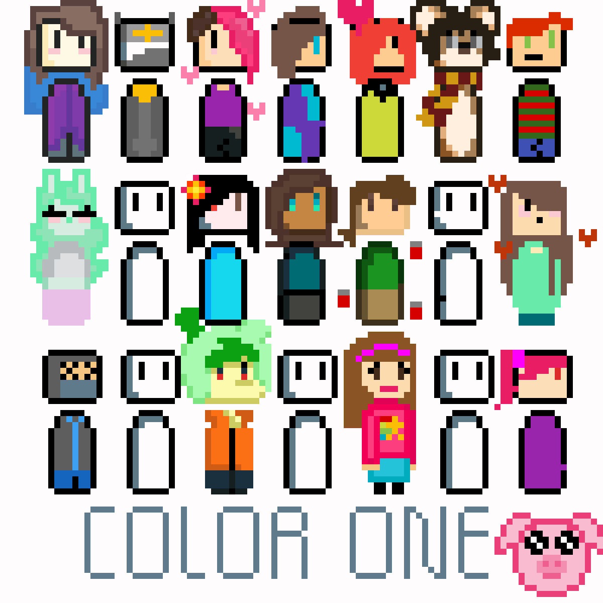 Editing Draw a character! - Free online pixel art drawing tool - Pixilart
