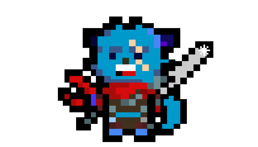Editing blue cat profile - Free online pixel art drawing tool - Pixilart