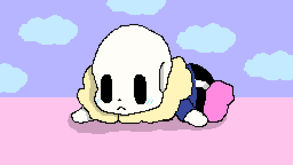 Pixilart - a smol sans for the soul by DeathBySkeleton