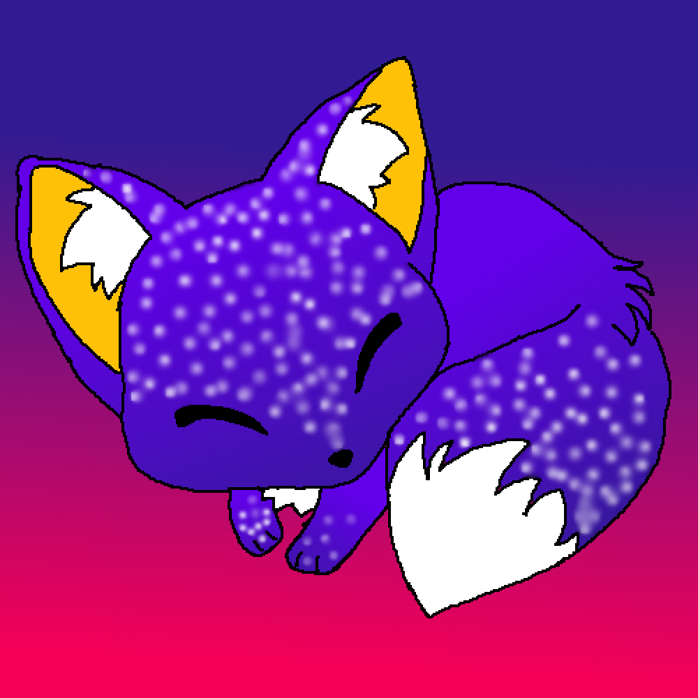 Pixilart - baby galaxy fox by TundraSnowland
