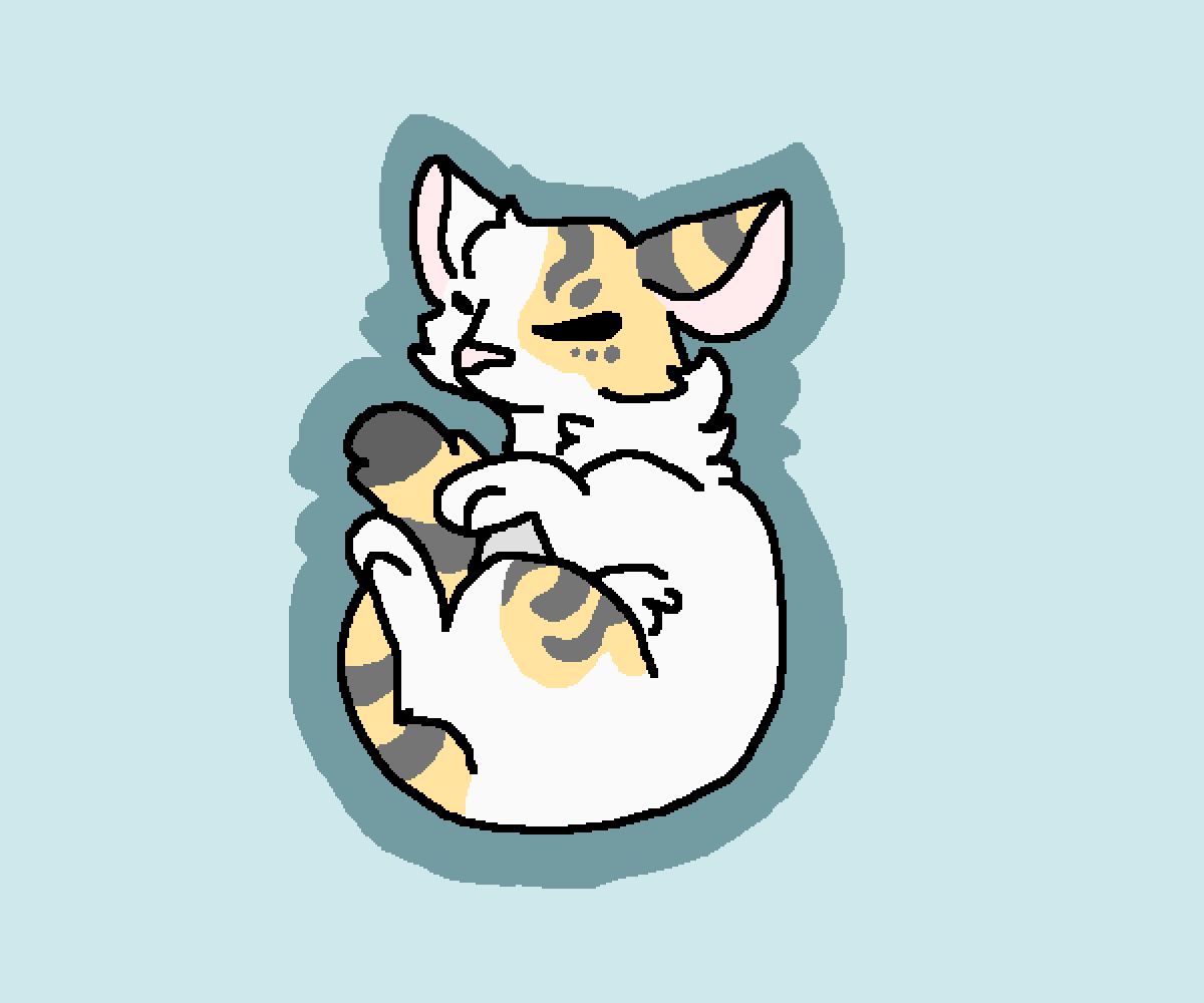 Pixilart - Little Bumble Cat by NovaArtist