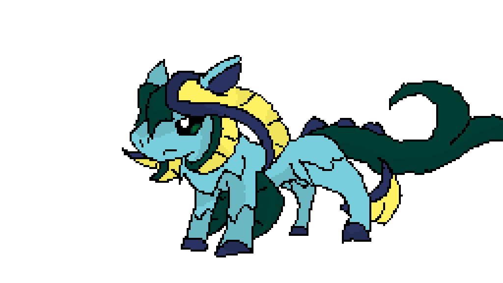 Pixilart - Mega Esroh (Vapor) by MegaCobalionII