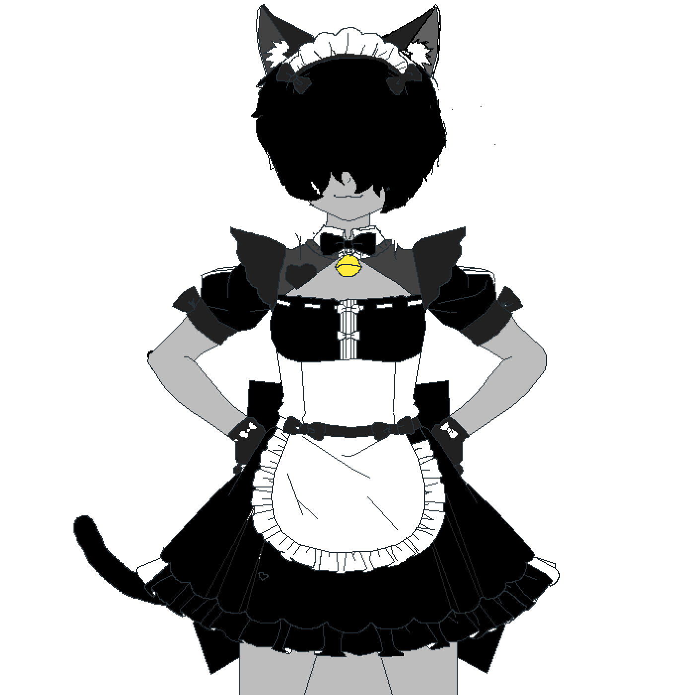 Editing Maid outfit - Free online pixel art drawing tool - Pixilart