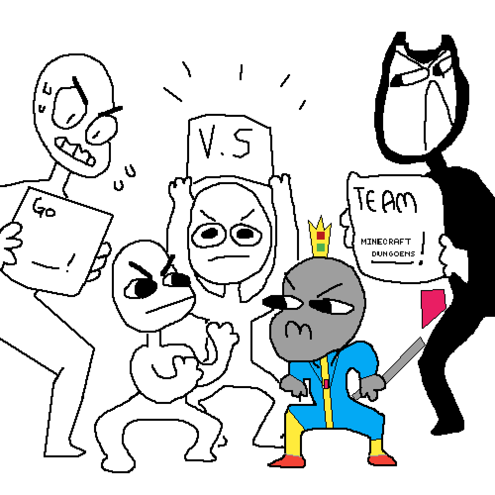 Editing MINECRAFT DUNGEONS - Free online pixel art drawing tool - Pixilart