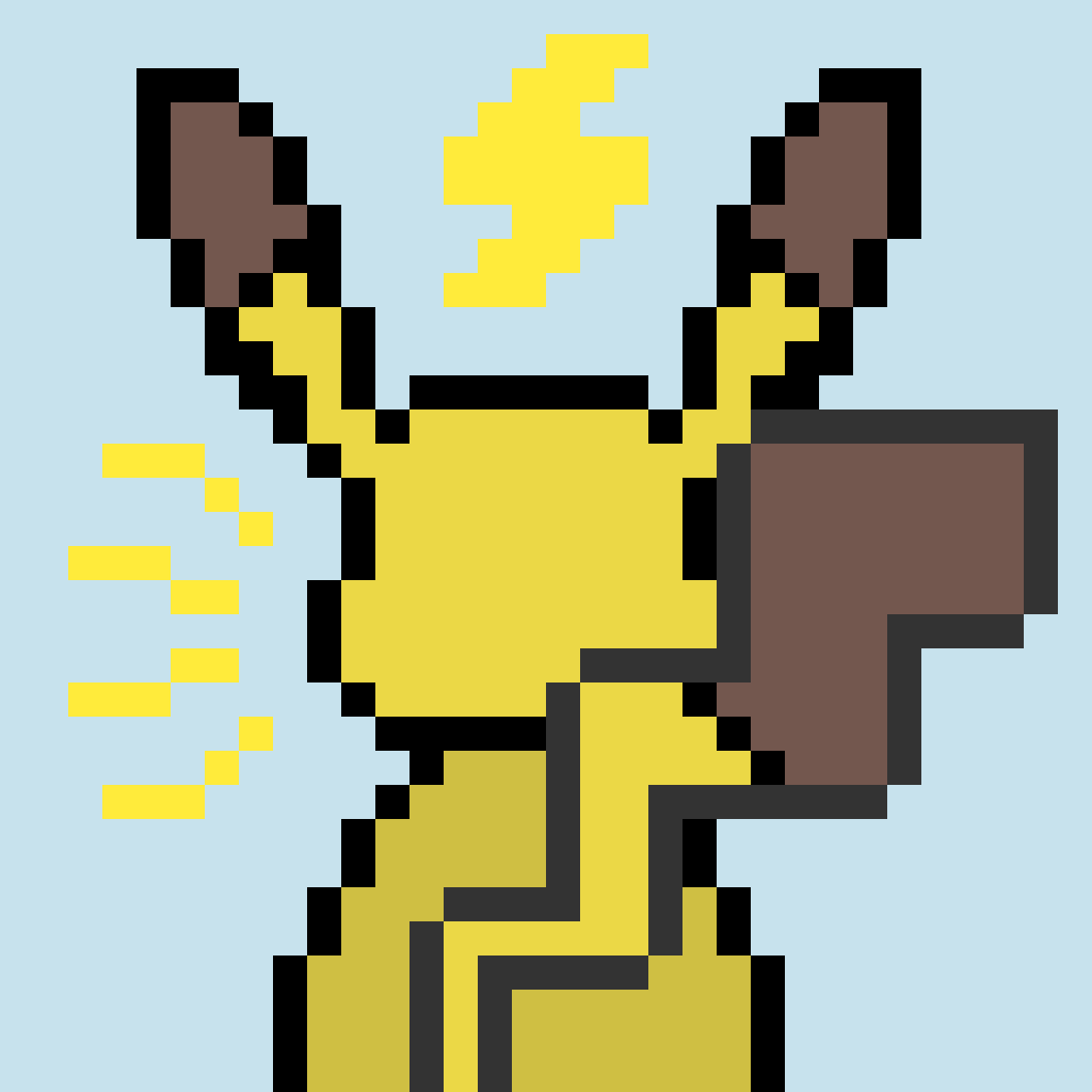 Pokemon Pixel Art Pikachu