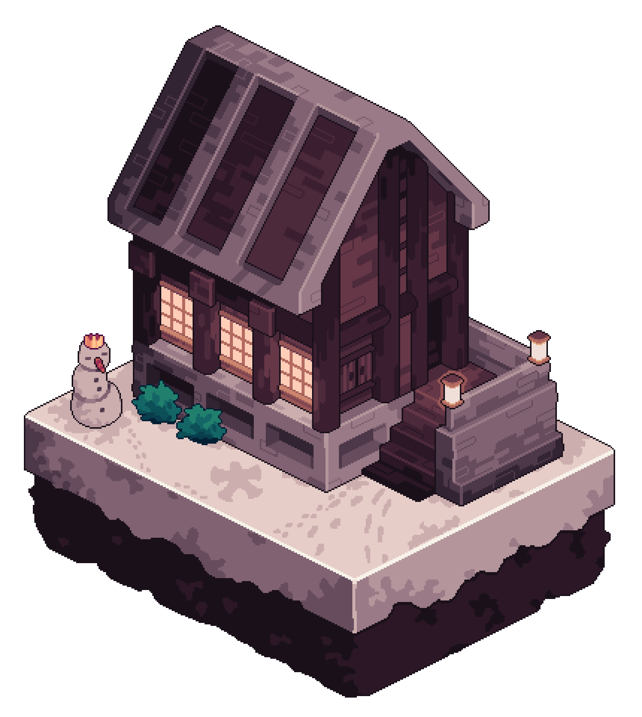 Pixilart - isometric tubbos house by defaultblue