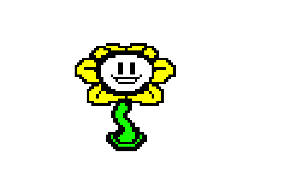 Pixilart - Flowey Battle Sprite by Anonymous