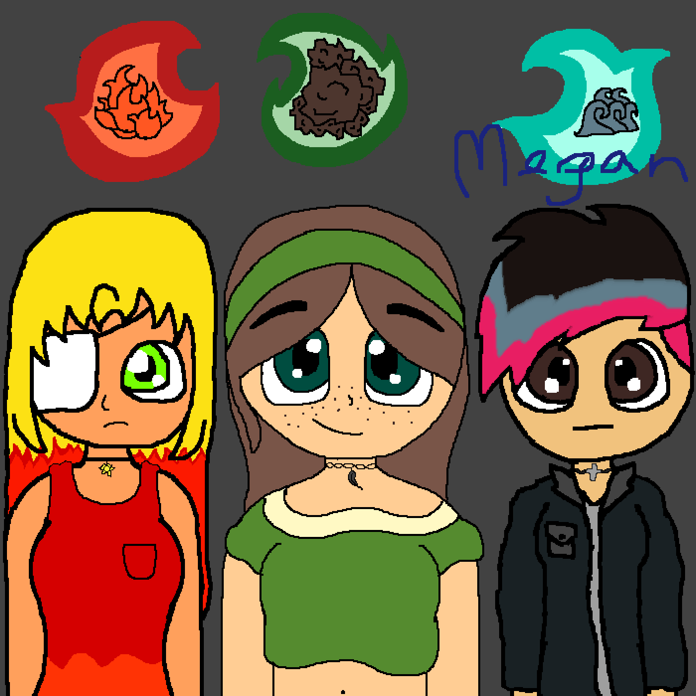 Pixilart - The Three Elements by TheDumbApple