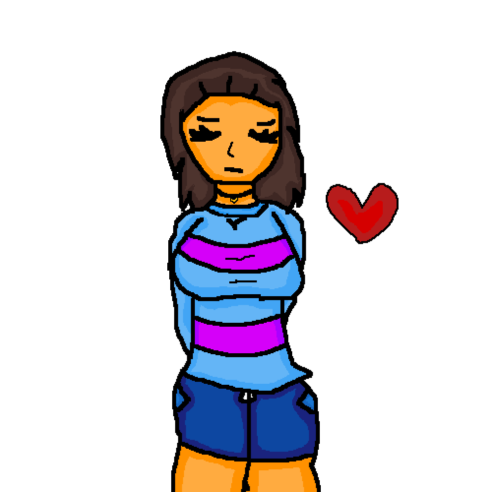 Pixilart - Frisk (female) by kittennip125