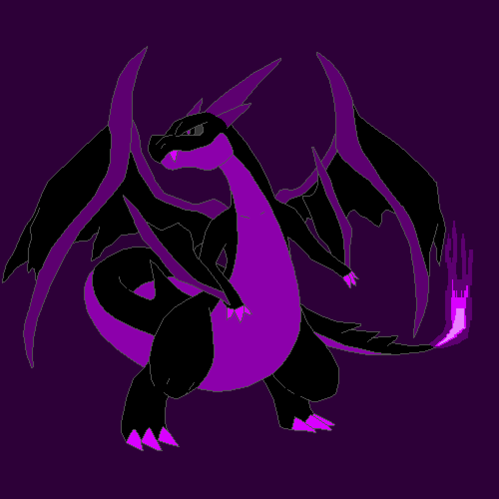 Pixilart - Editing shadow charizard by PikaUser
