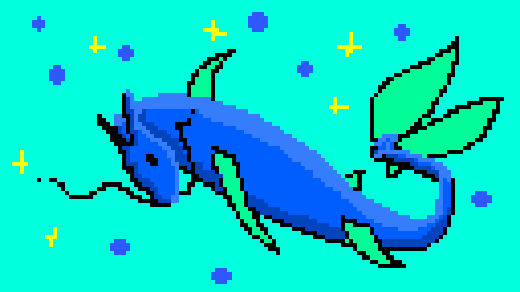 Editing sea monster - Free online pixel art drawing tool - Pixilart
