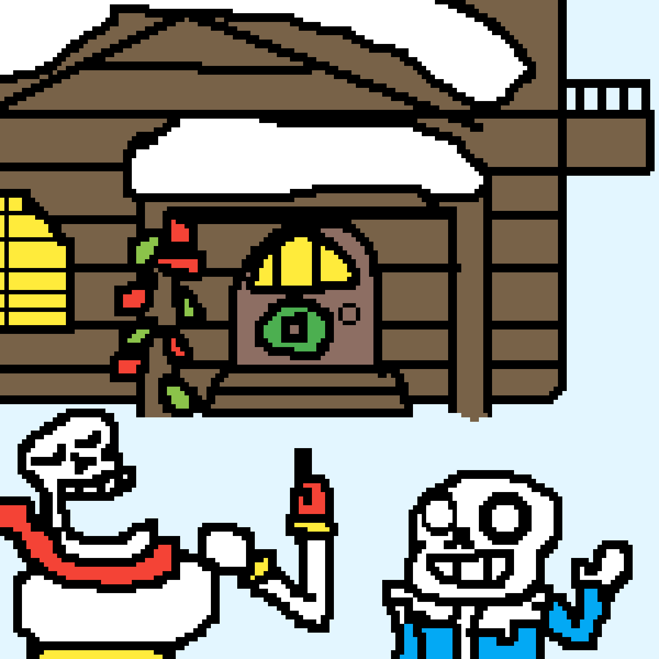 Pixilart - Sans and Papyrus House by TheAverageMemer