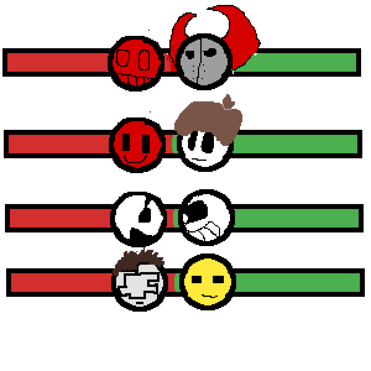 Editing fnf hp bar - Free online pixel art drawing tool - Pixilart