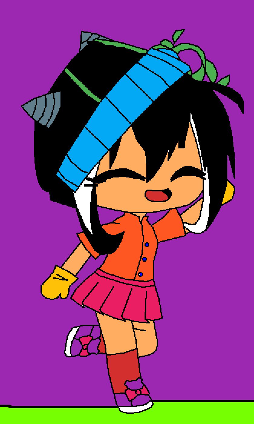 Pixilart - Cheerful girl base by Dabutterflycat9
